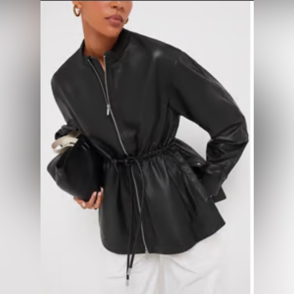 Theory | Jackets & Coats | Theory Zip Up Anorak Valencia Leather Jacket ...